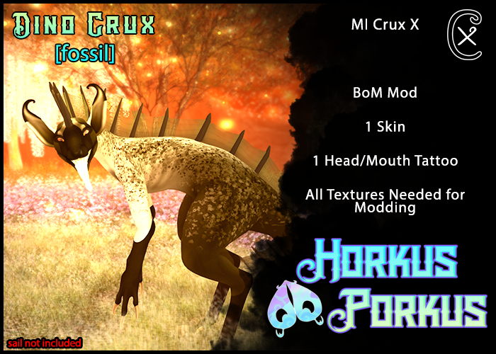 Second Life Marketplace - [HkPk] Dino for MI Crux X - Fossil